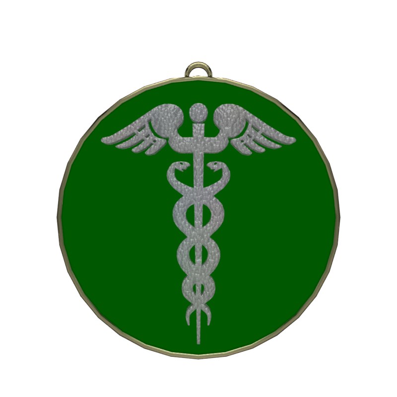 Caduceus symbol 3D - TurboSquid 1419350