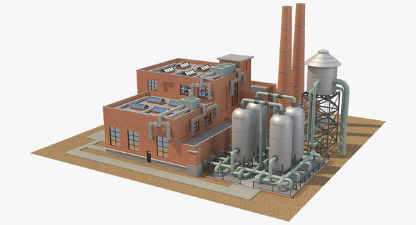 Factory building 3D model - TurboSquid 1211500