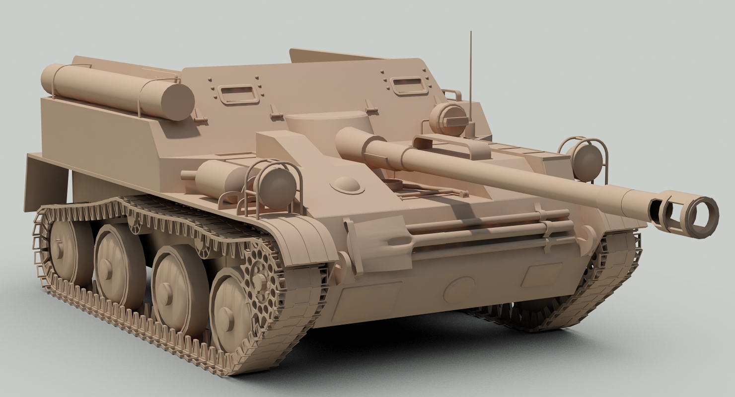 modelo 3d ASU 57 Soviet SPG - TurboSquid 1419369
