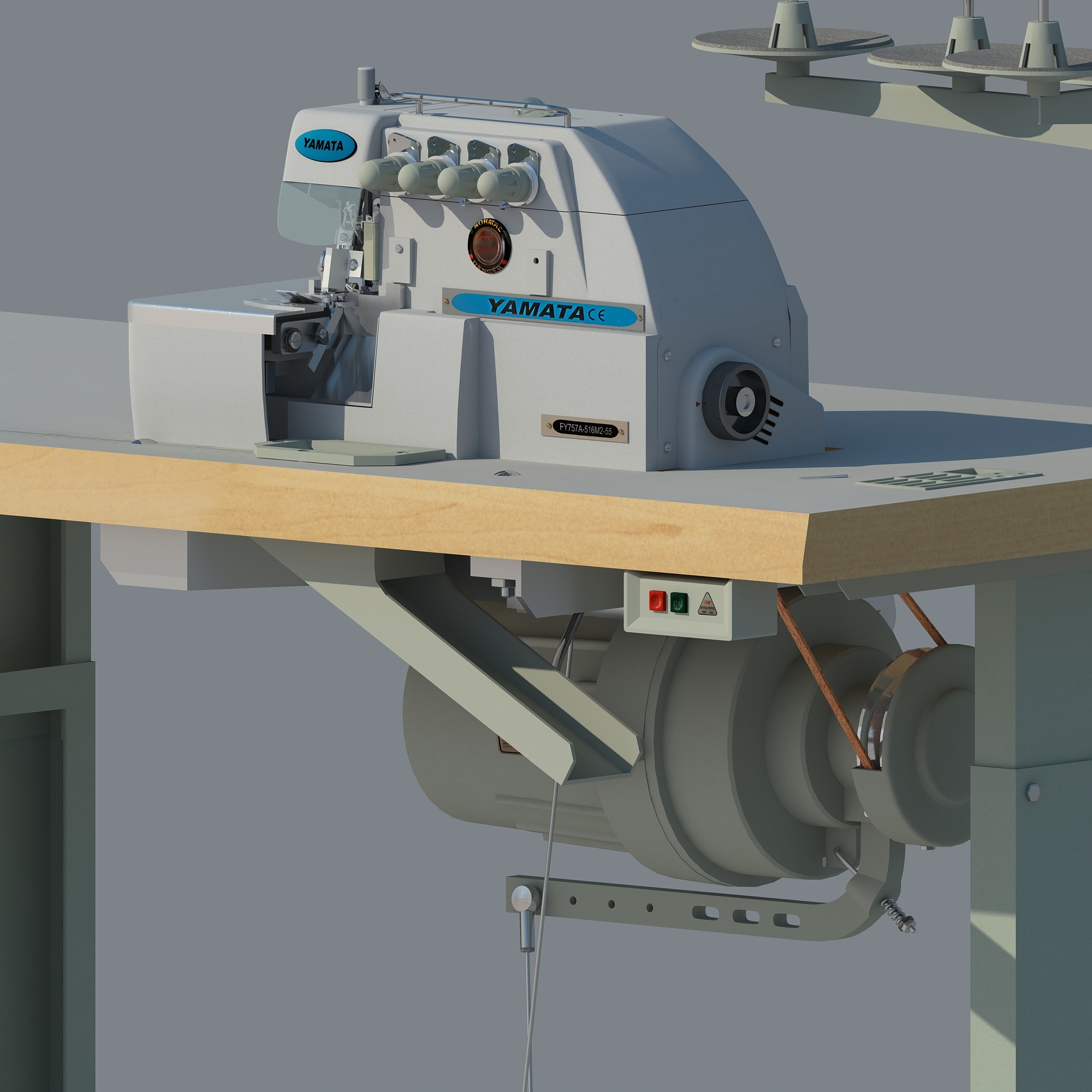 Sewing industrial overlock yamata 3D - TurboSquid 1419402