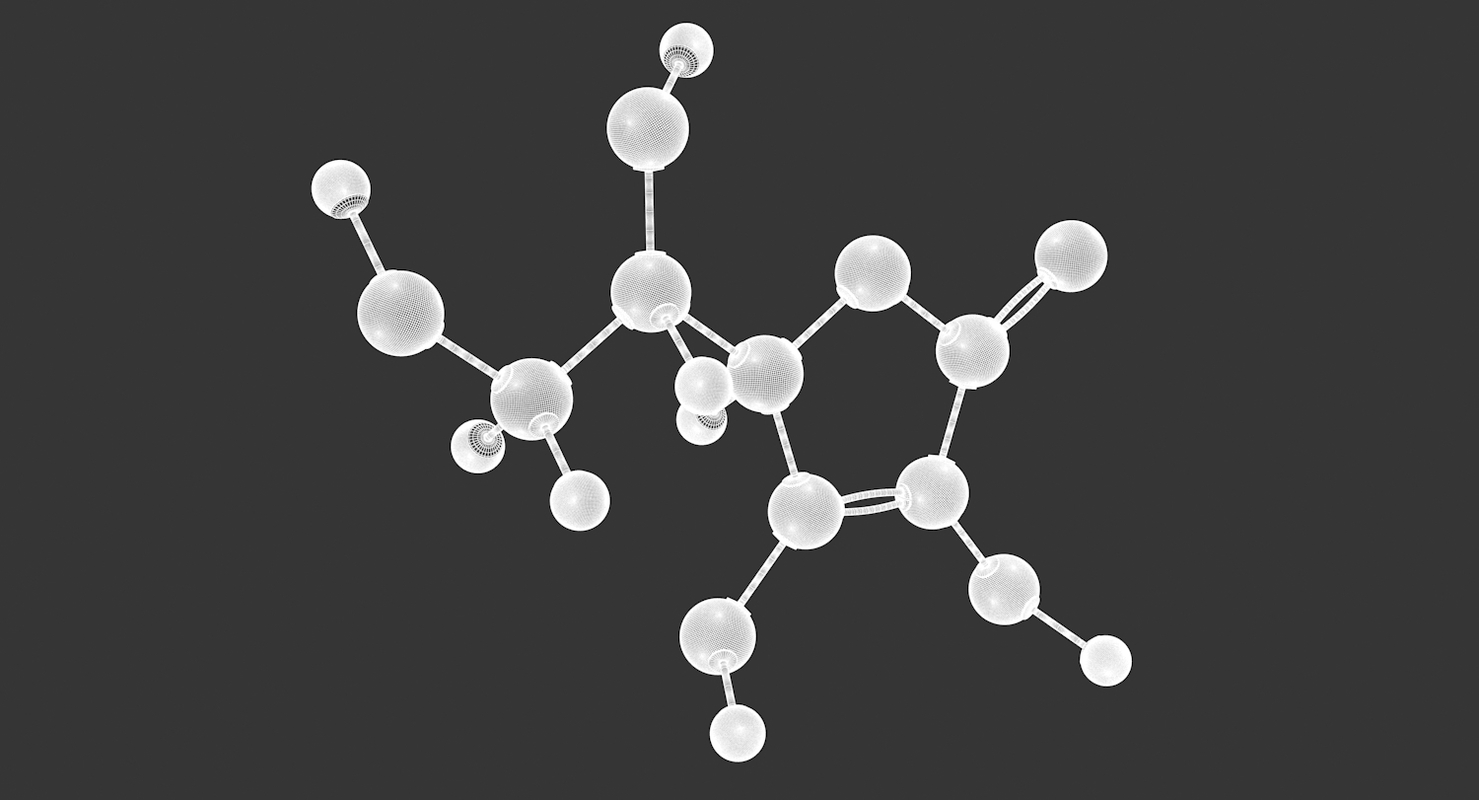 3D vitamin c molecule - TurboSquid 1419502