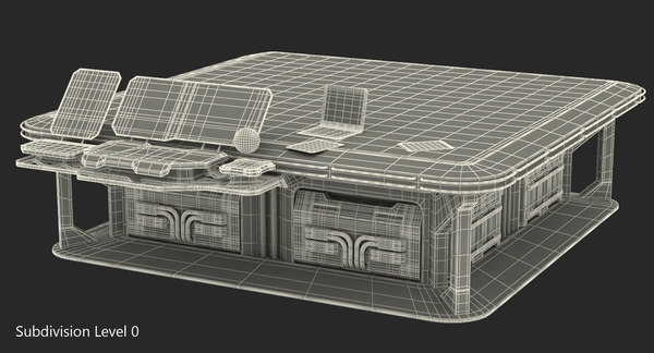 Sci-fi hologram table control panel 3D - TurboSquid 1419745