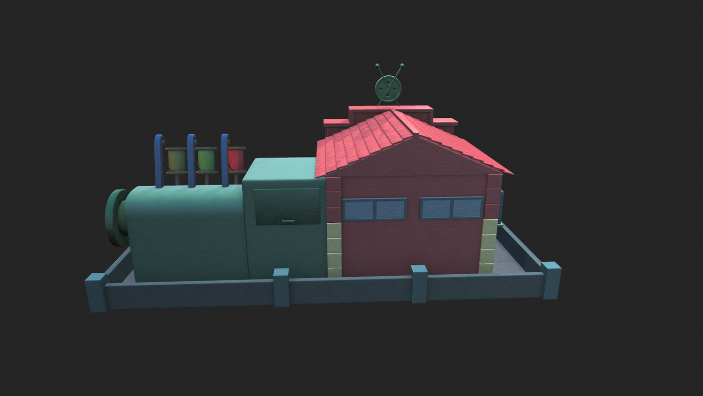 3D cartoon factory stylized model - TurboSquid 1419570