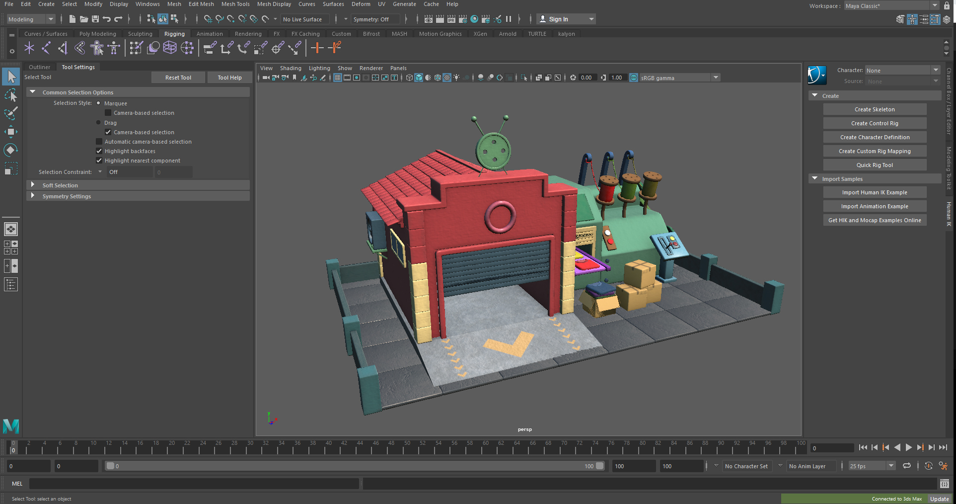 3D cartoon factory stylized model - TurboSquid 1419570
