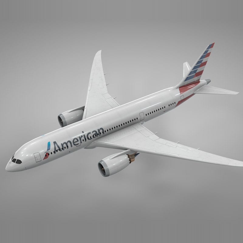 Boeing 787 dreamliner american airlines 3D model - TurboSquid 1419667
