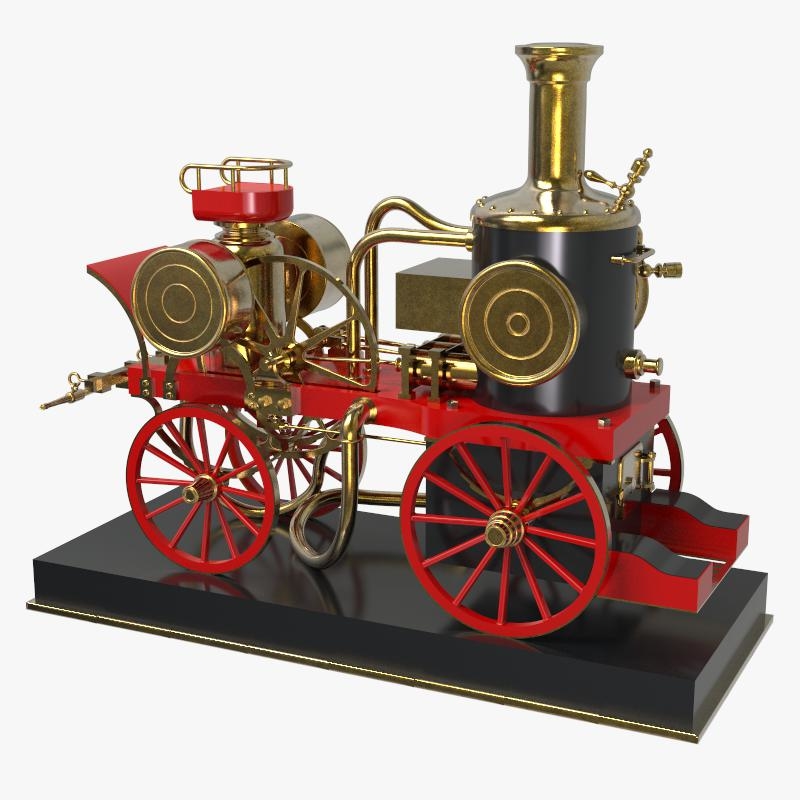 3D french engine clock - TurboSquid 1419769