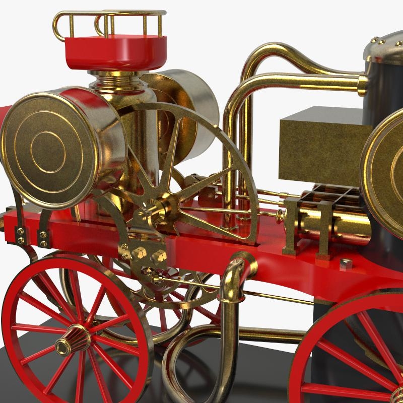 3D french engine clock - TurboSquid 1419769