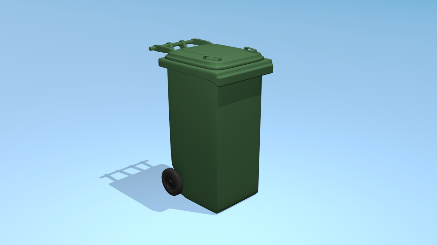 3D model green bin - TurboSquid 1419795
