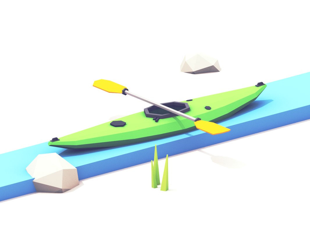 3D kayak paddle vr - TurboSquid 1419827