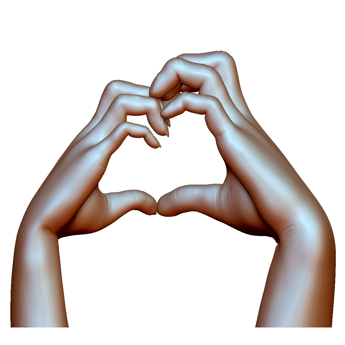 Heart sign hands couple model - TurboSquid 1410066