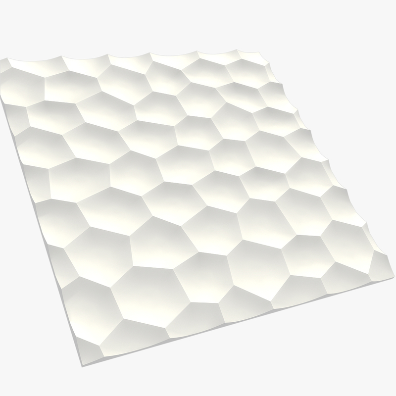 3D wall panel honeycomb model - TurboSquid 1418467