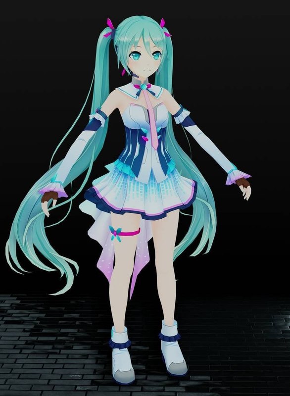 Hatsune miku 3D model - TurboSquid 1420072