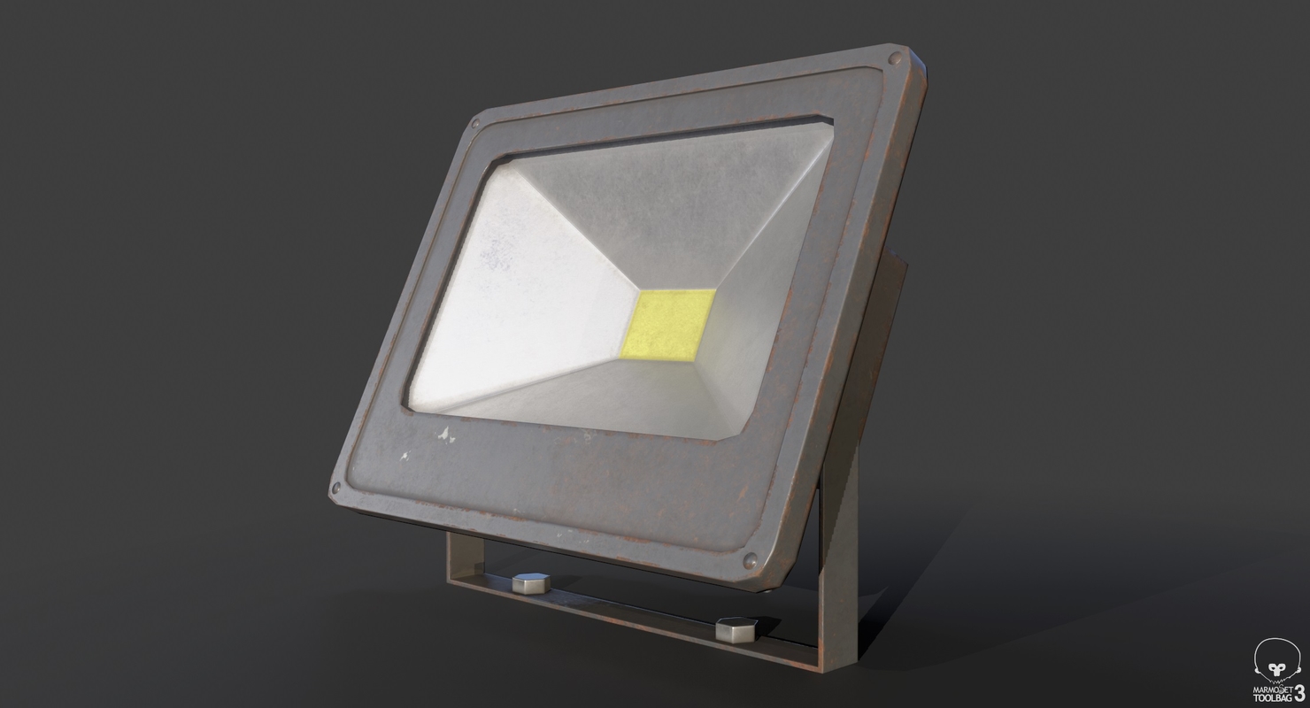 Floodlight 2 Low Poly Modelo 3D - TurboSquid 1420111