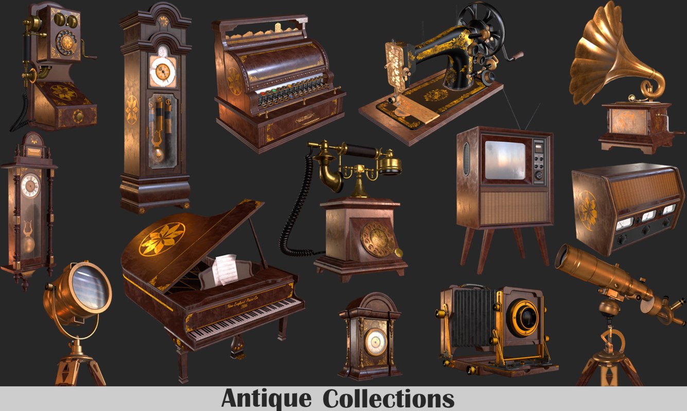 Old antique collections 3D - TurboSquid 1418054