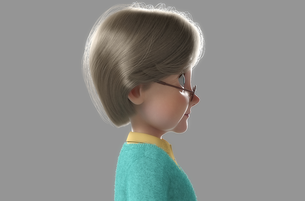 3D cartoon old woman rigged character - TurboSquid 1420239