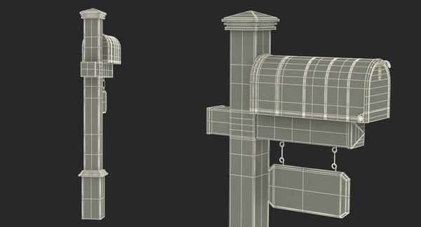 Mailboxes 2 mail box 3D model - TurboSquid 1420473