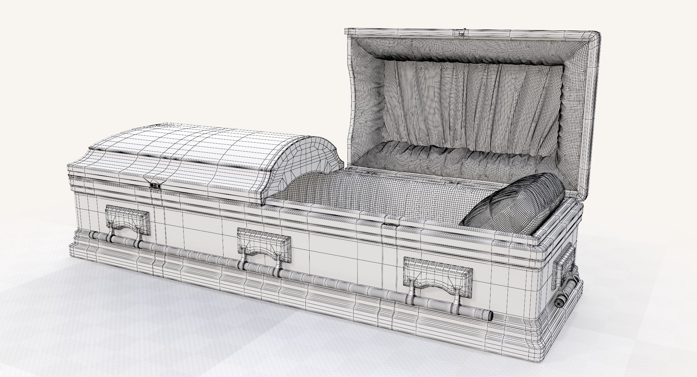 3D casket coffin - TurboSquid 1420441