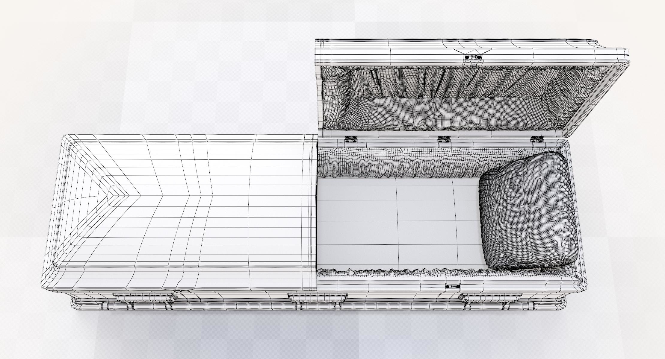 3D casket coffin - TurboSquid 1420441