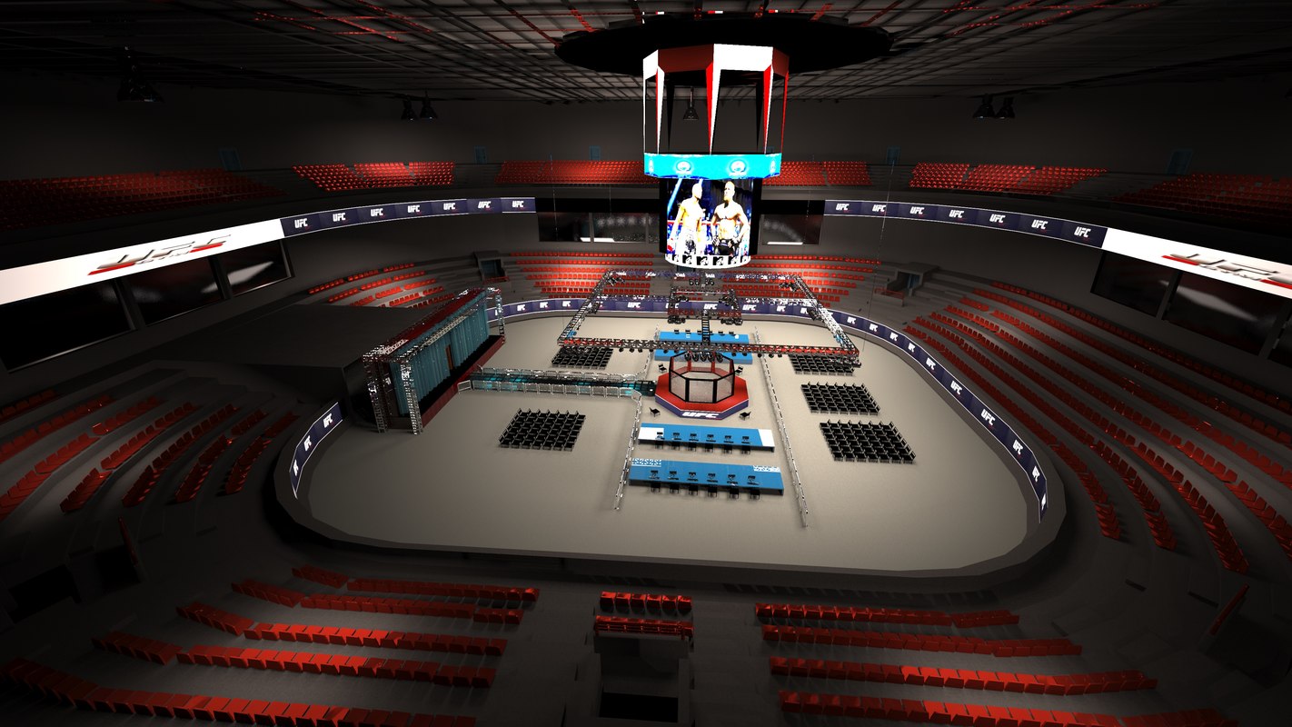 3D model ufc fighting arena - TurboSquid 1420565