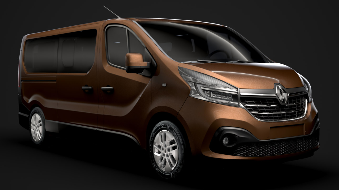 3D renault trafic minibus lwb - TurboSquid 1420593
