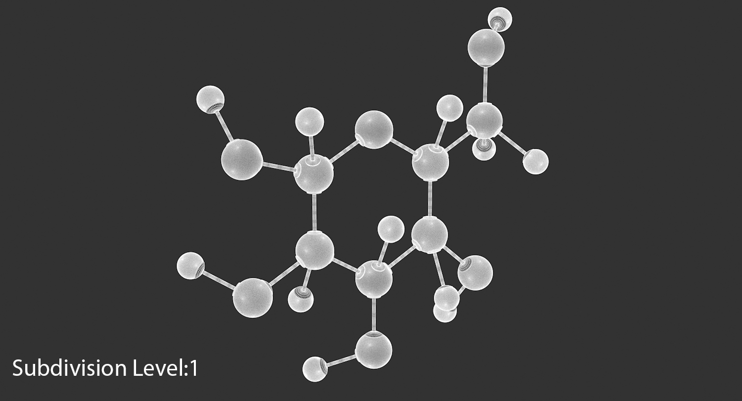 3D model glucose molecule - TurboSquid 1420647