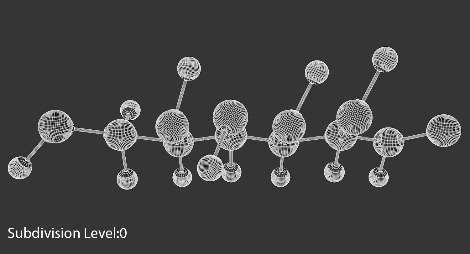 Glucose open chain molecule 3D - TurboSquid 1420704