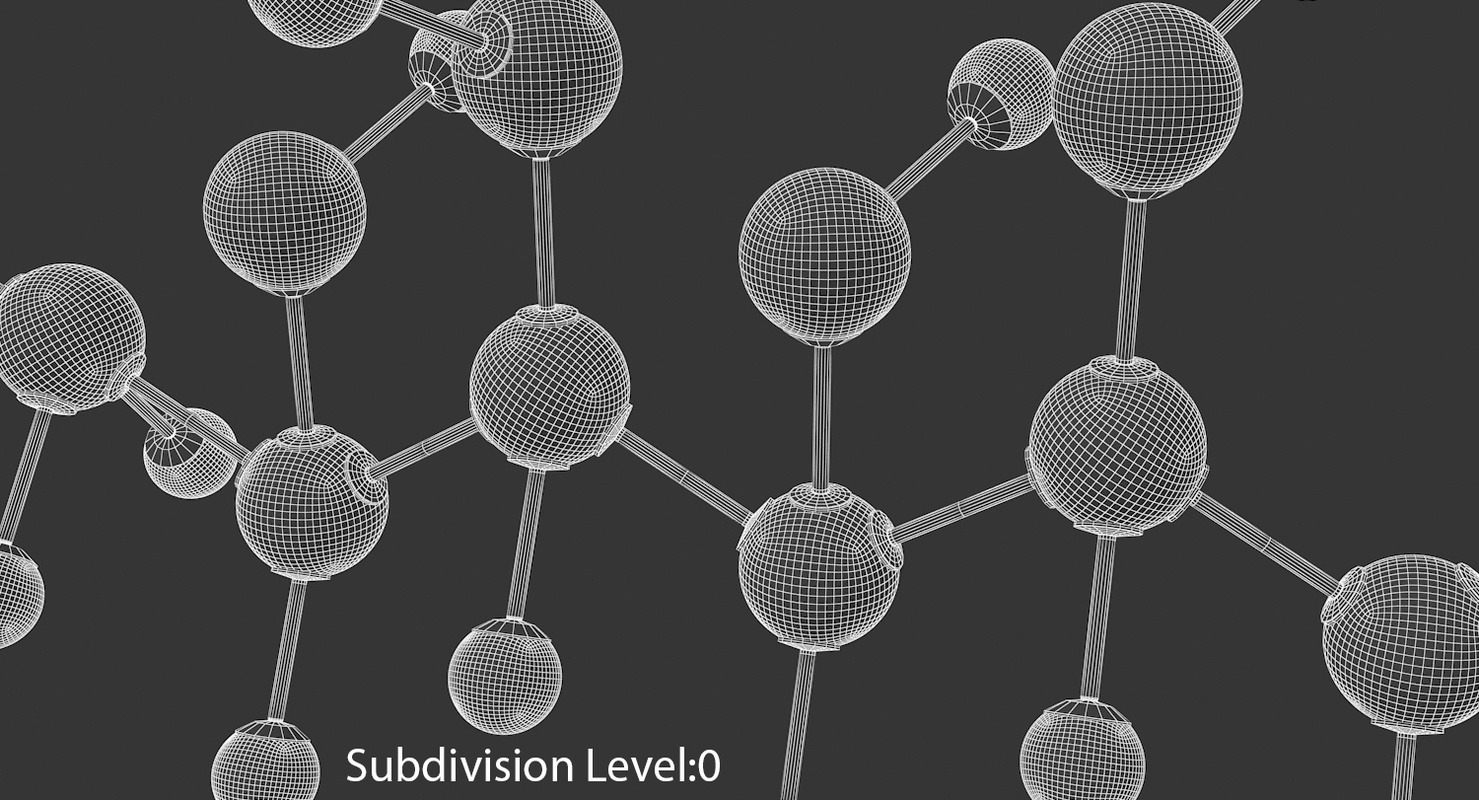 Glucose open chain molecule 3D - TurboSquid 1420704