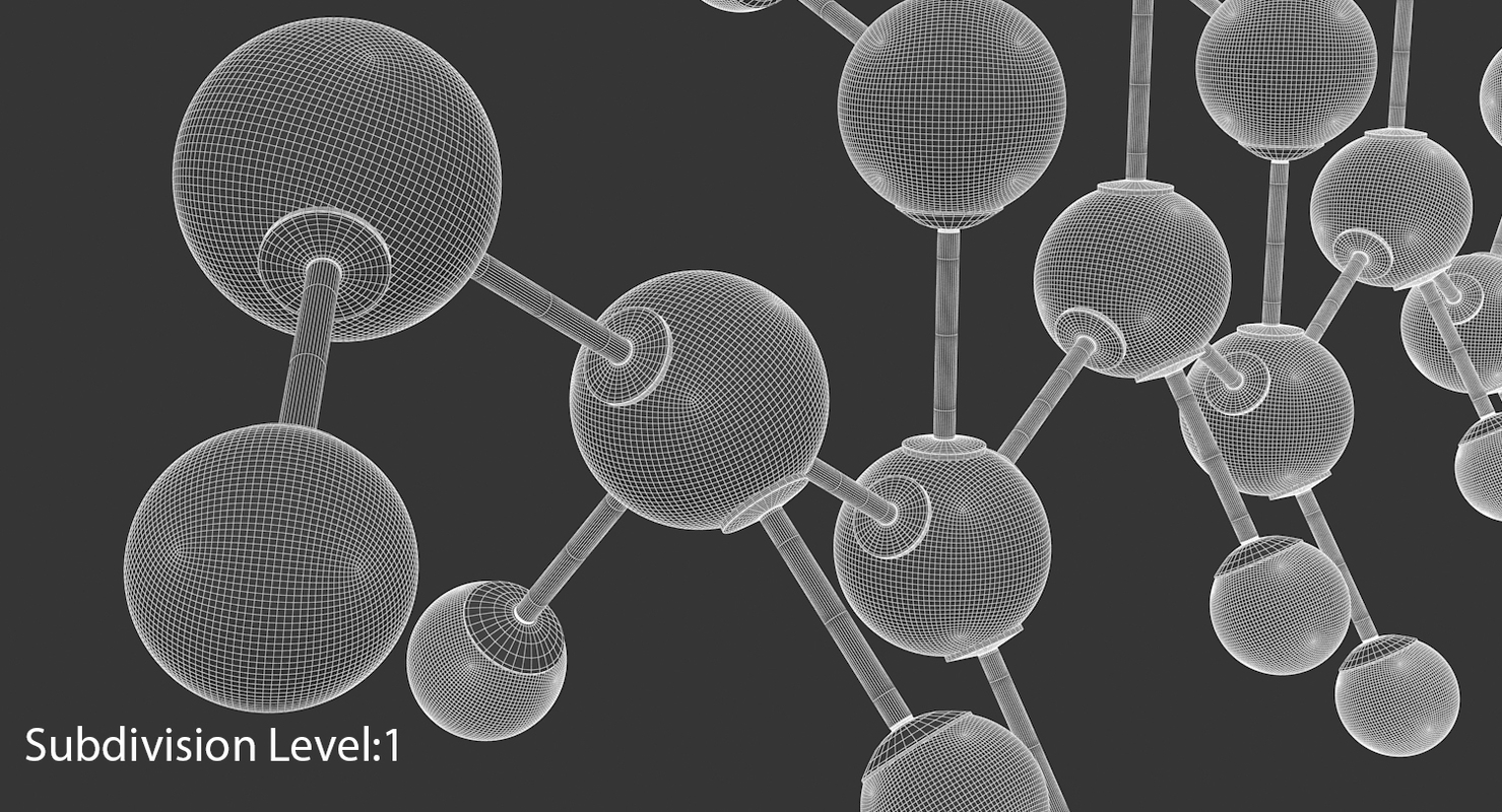 Glucose open chain molecule 3D - TurboSquid 1420704