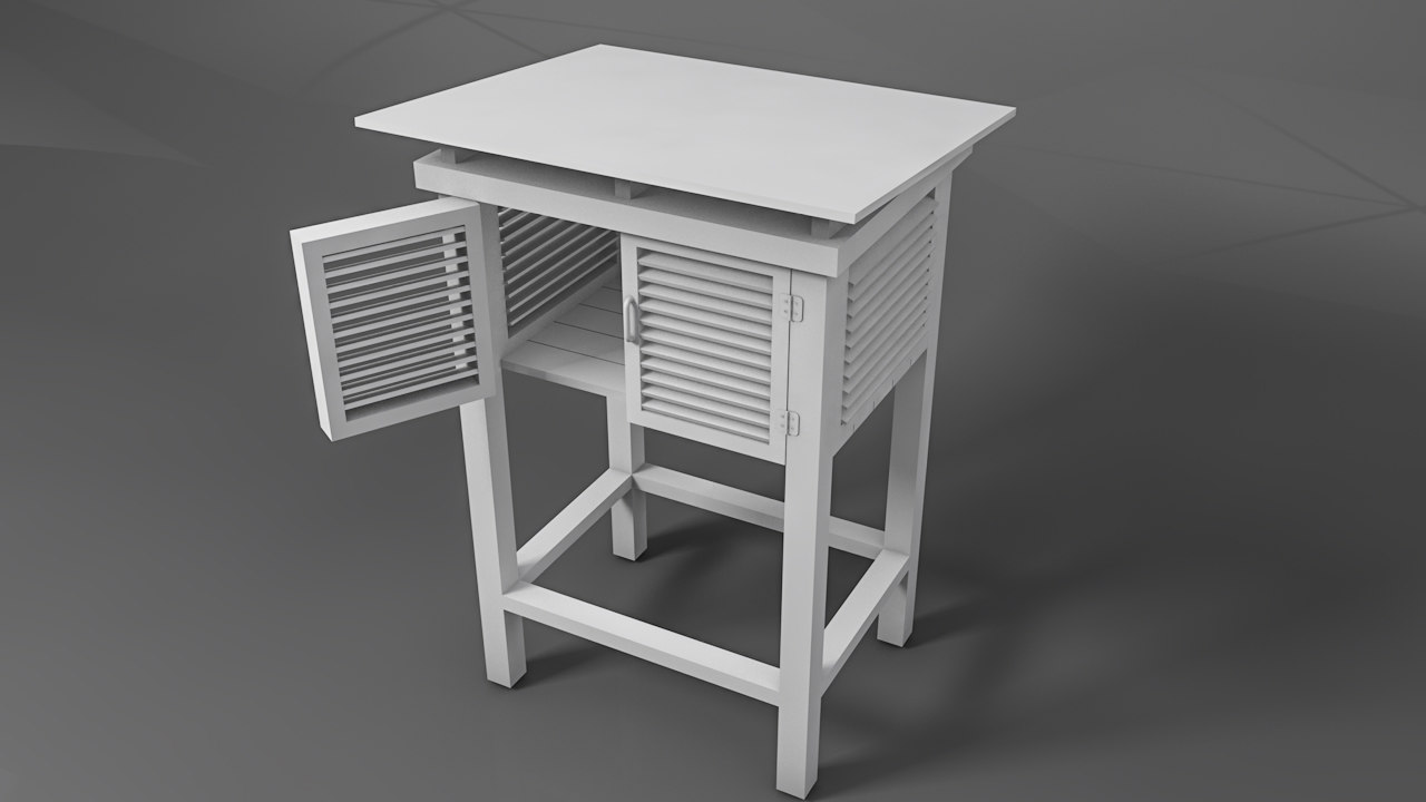 3D stevenson screen model - TurboSquid 1420724