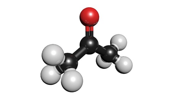 C3h6o molecule acetone 3D model - TurboSquid 1420779