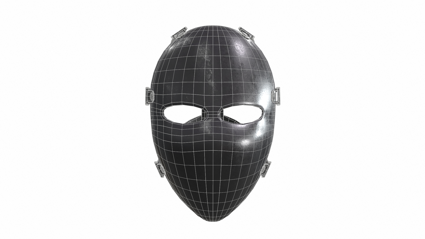 Face ballistic mask 3D model - TurboSquid 1420898