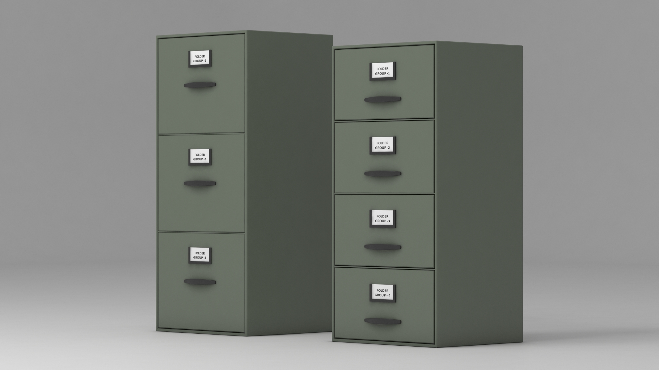 Metal drawers storage offices 3D model - TurboSquid 1420923