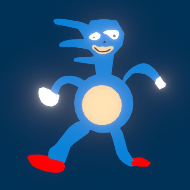 3D sanic - TurboSquid 1420959