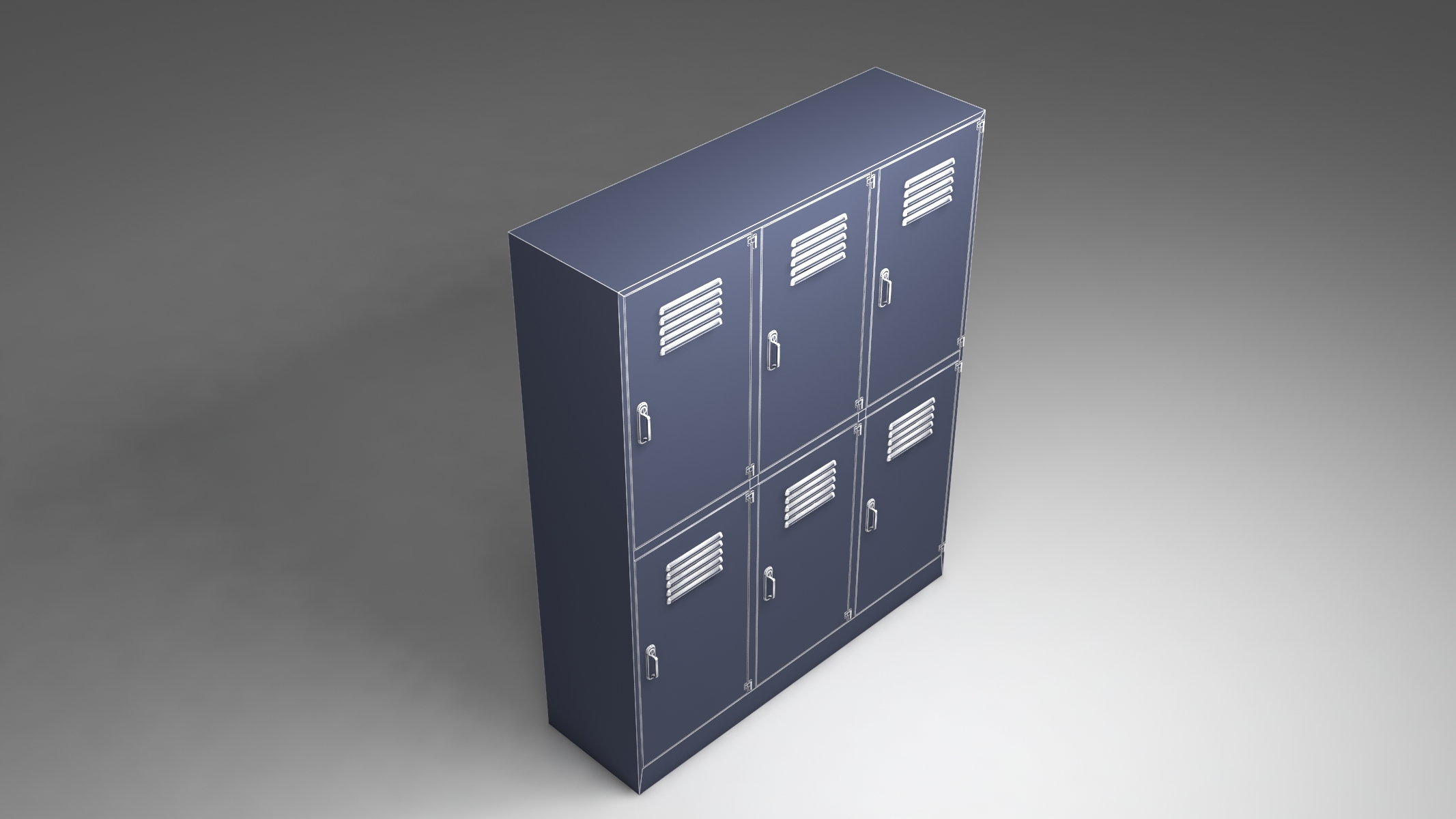 3D clothes cabinet metal - TurboSquid 1421053