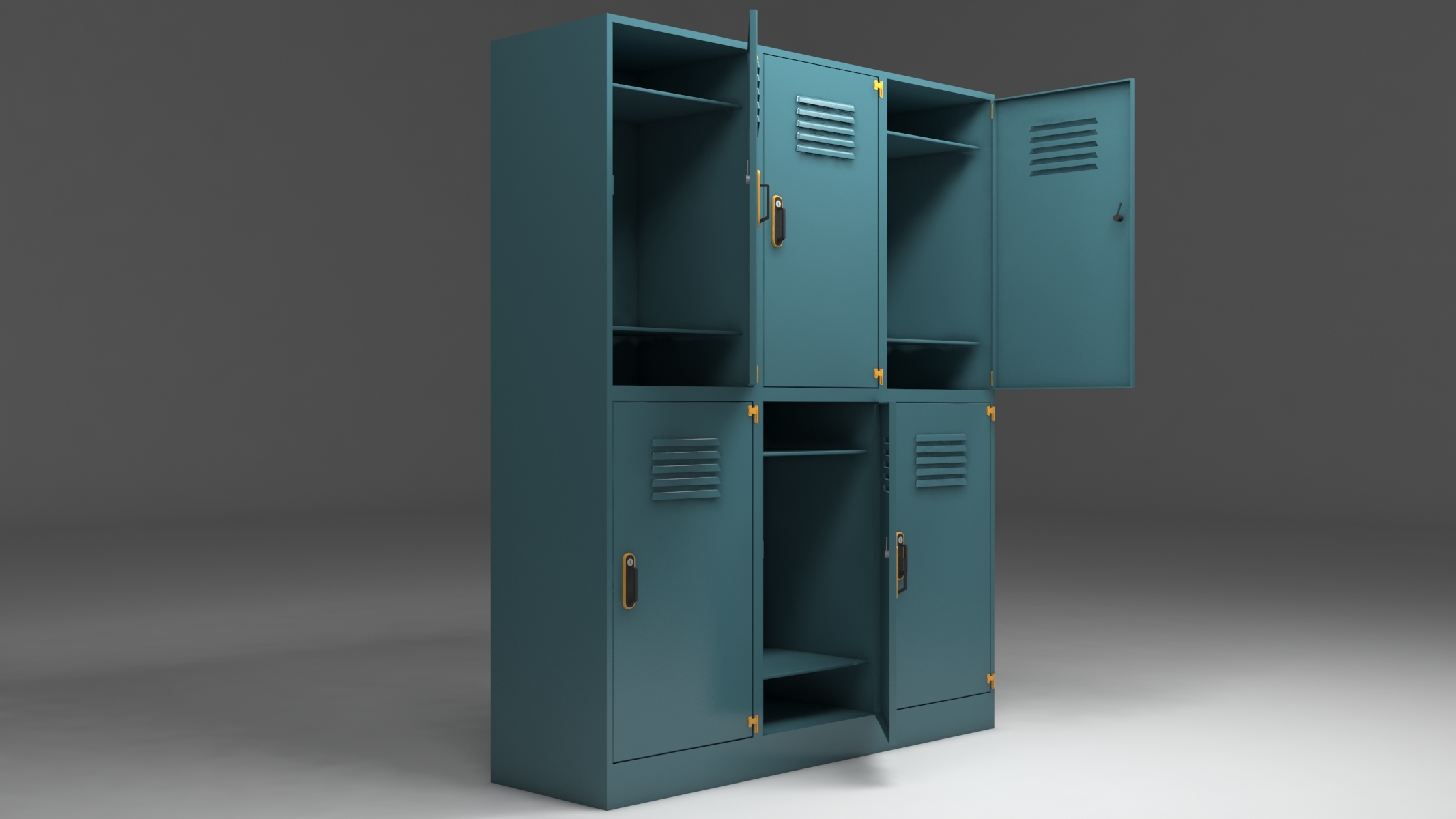 3D clothes cabinet metal - TurboSquid 1421053