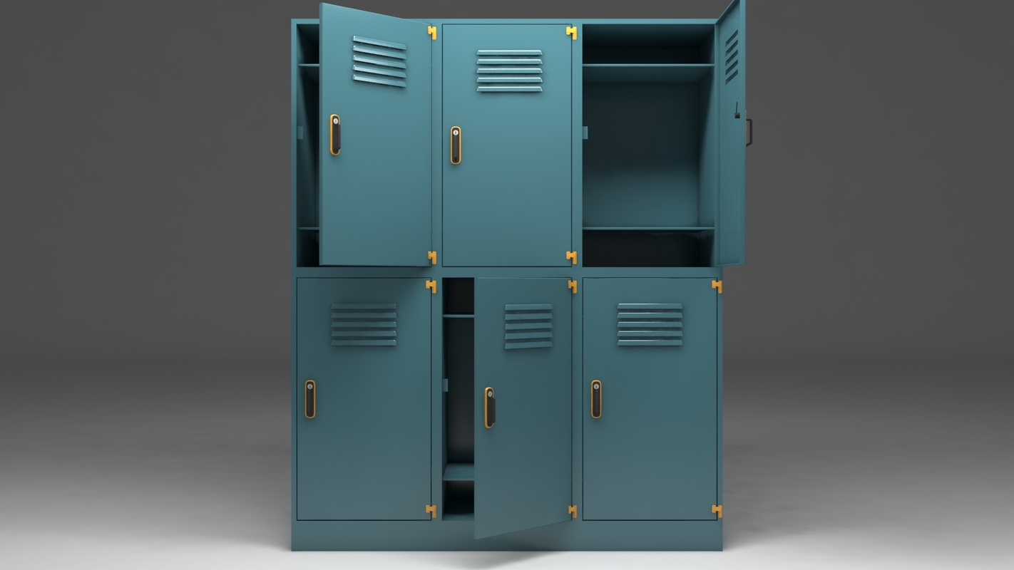 3D clothes cabinet metal - TurboSquid 1421053