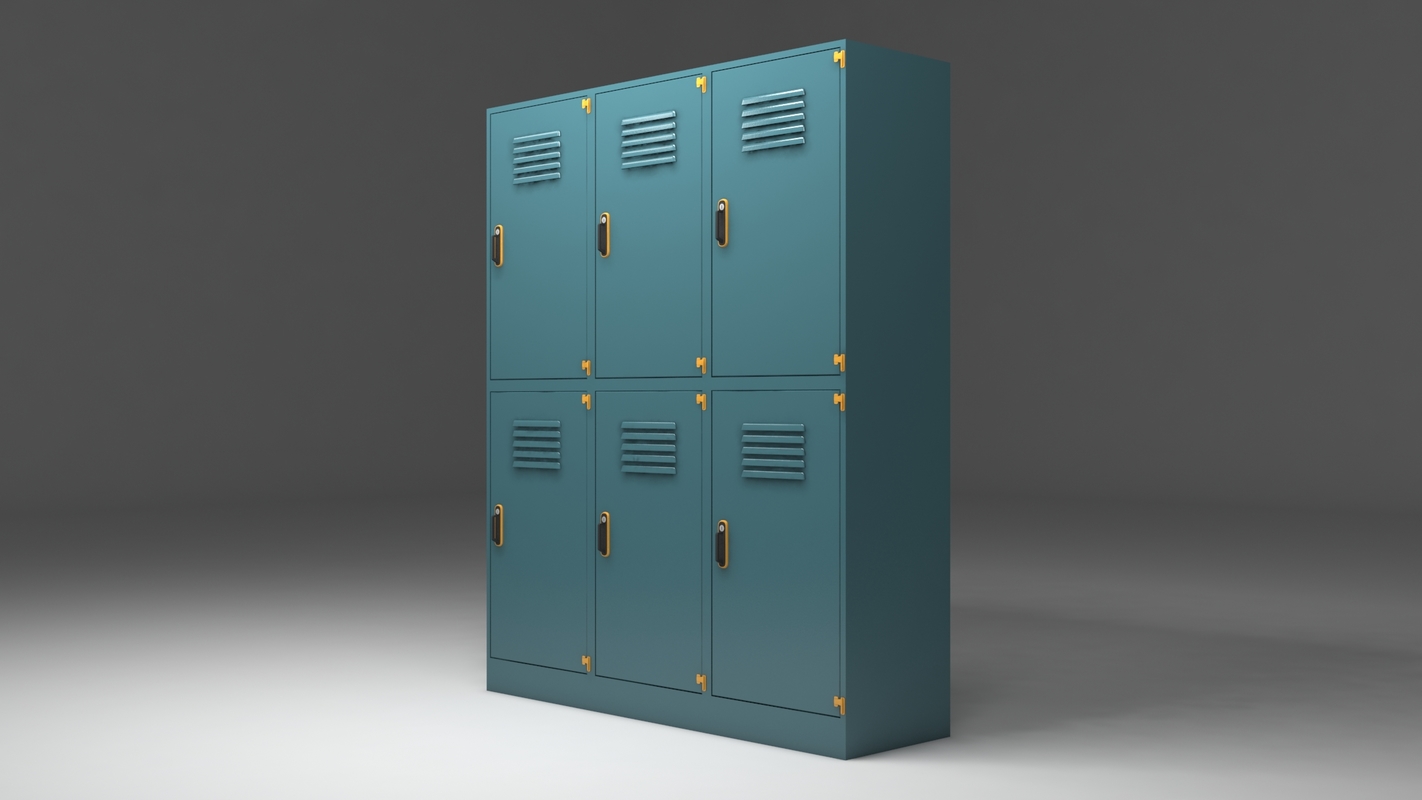 3D clothes cabinet metal - TurboSquid 1421053