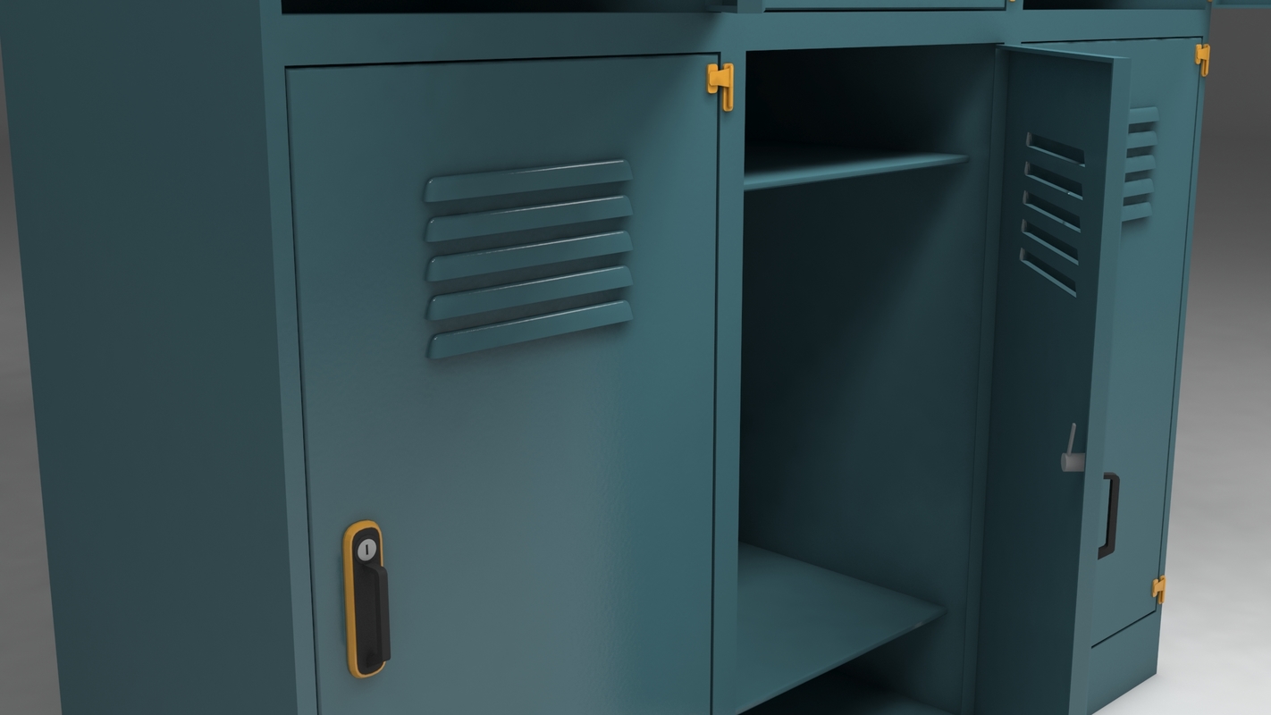 3D clothes cabinet metal - TurboSquid 1421053