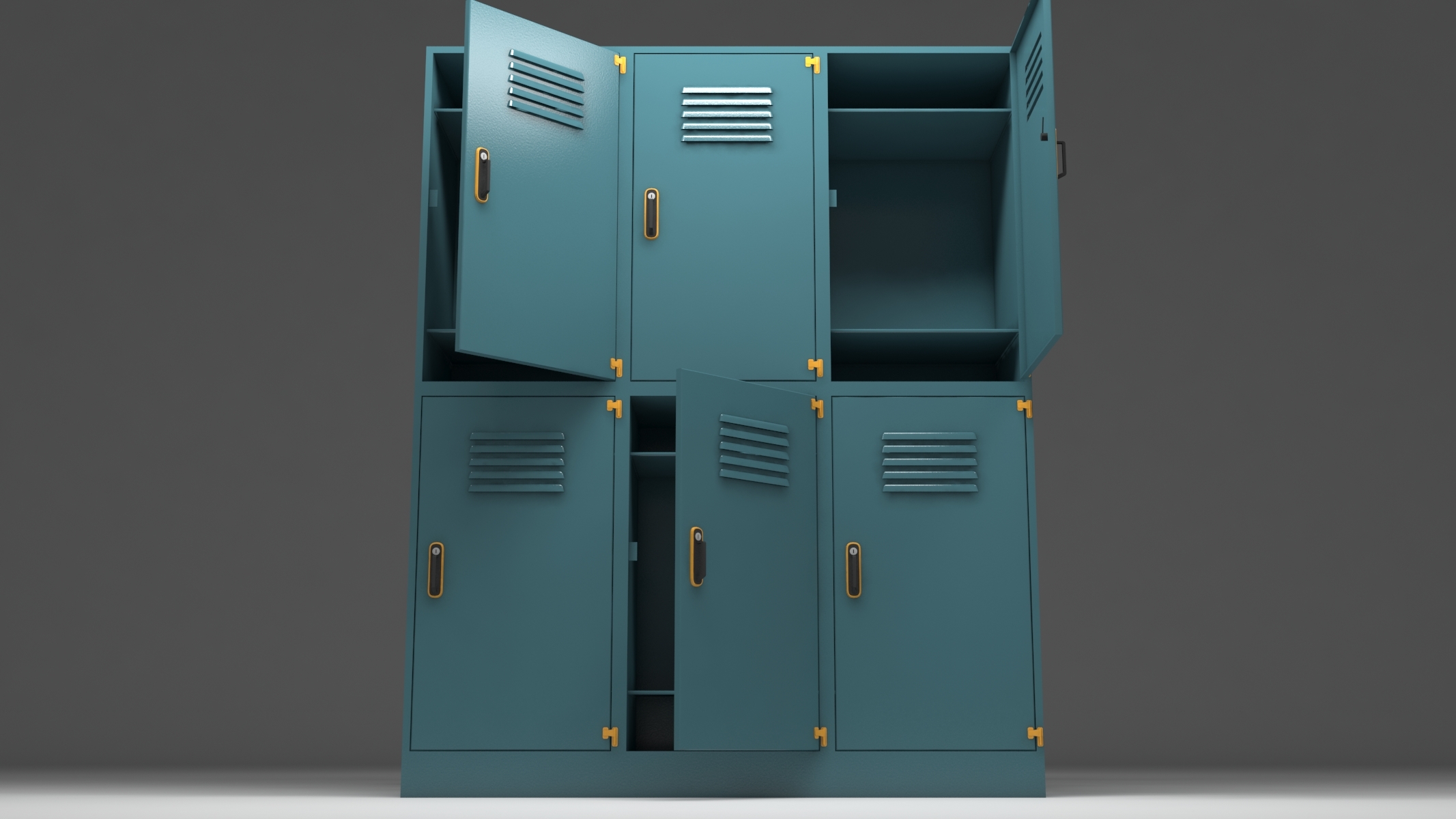 3D clothes cabinet metal - TurboSquid 1421053