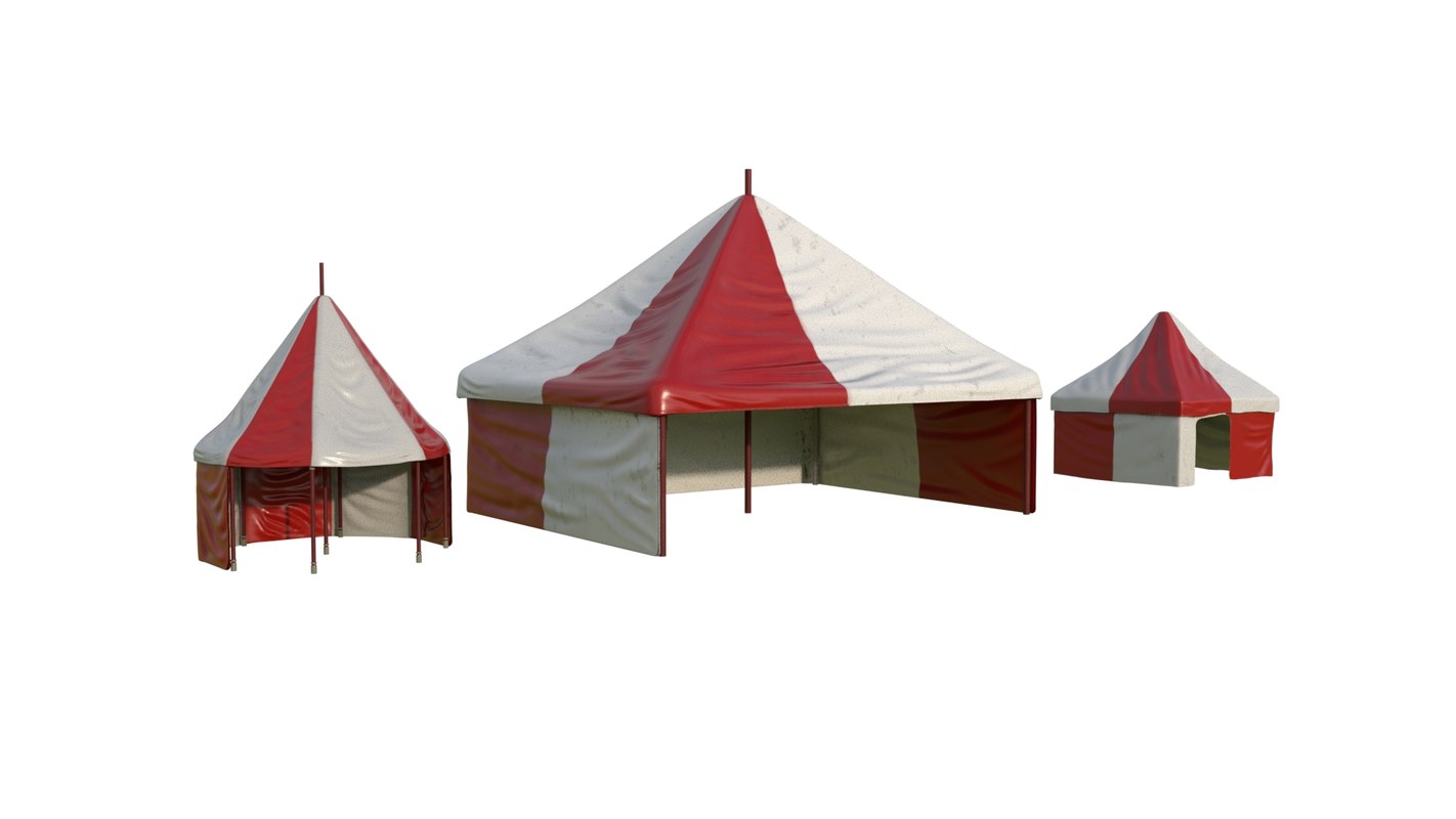 Circus tents 3D model - TurboSquid 1421150