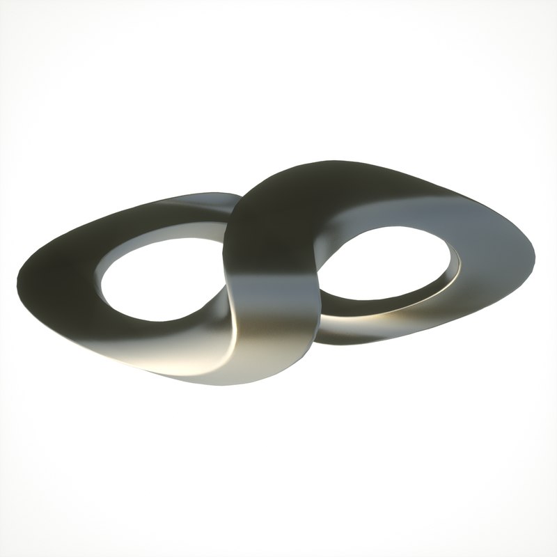 Infinity loop abstract 3D model - TurboSquid 1421360