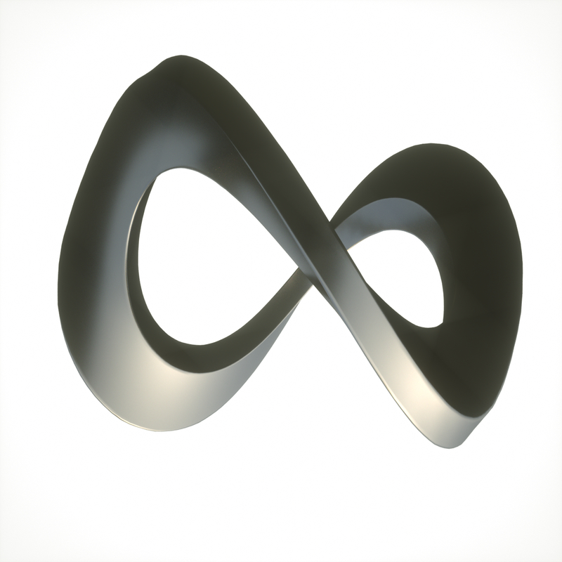 3D infinity loop abstract model - TurboSquid 1421350