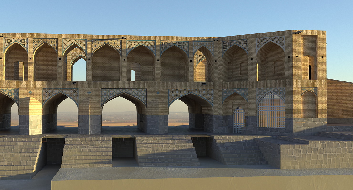 3D khaju bridge - TurboSquid 1421394