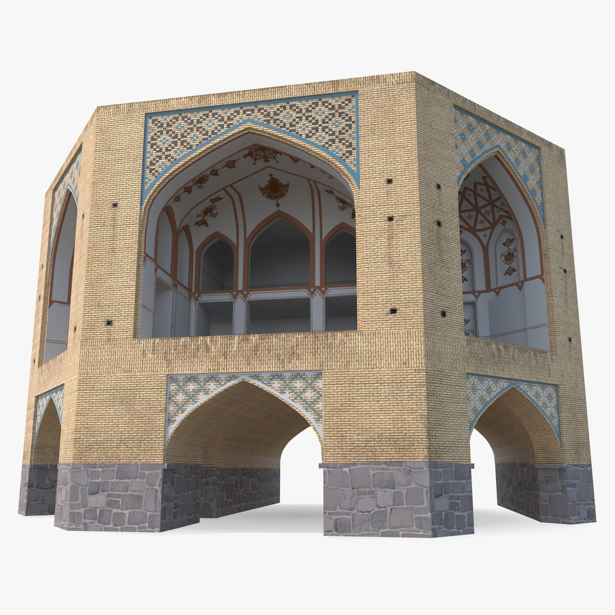 Persian building 3D model - TurboSquid 1421451