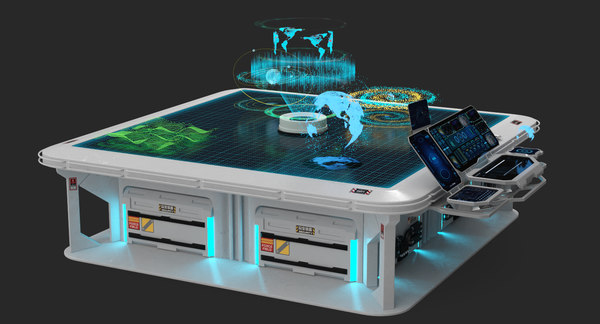3D interactive holographic table model - TurboSquid 1421393