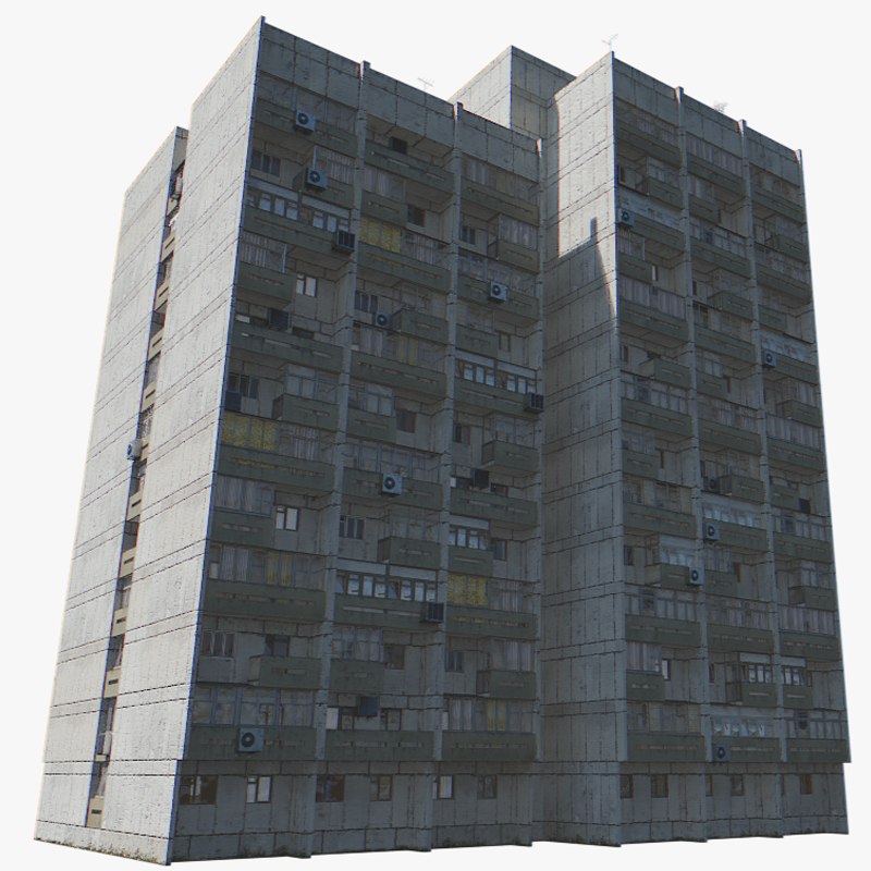 3D model soviet building russia - TurboSquid 1420147