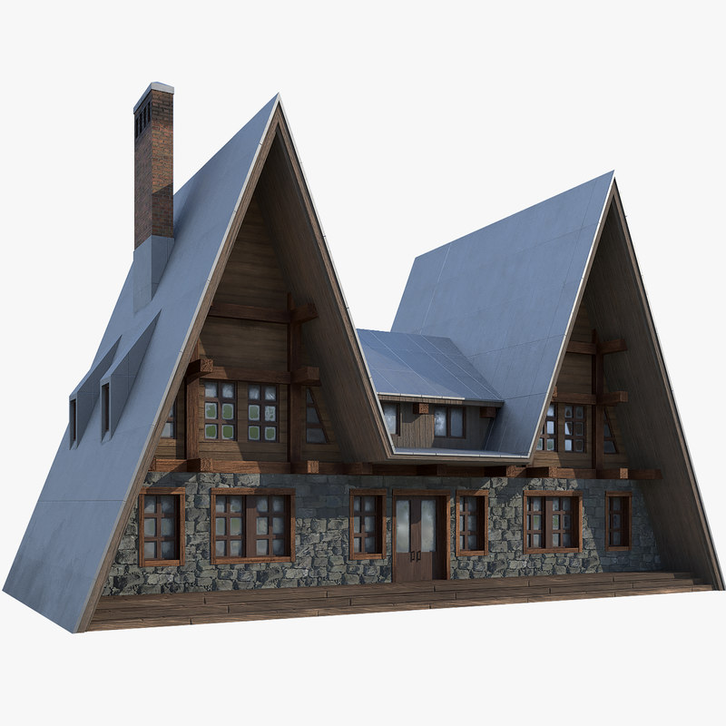 3D chalet model - TurboSquid 1421437