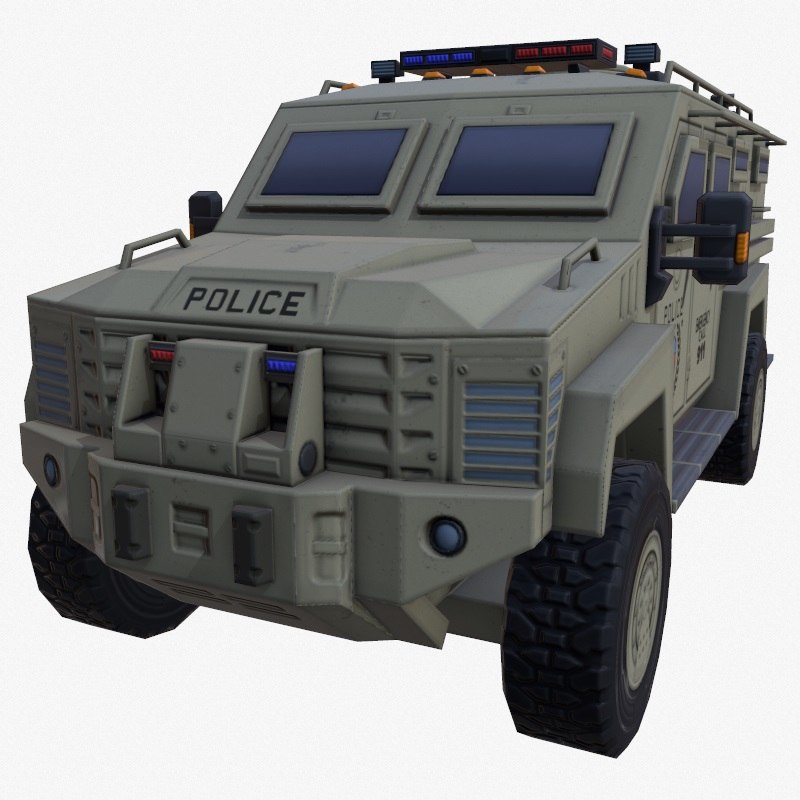 Car armored police 3D model - TurboSquid 1421506