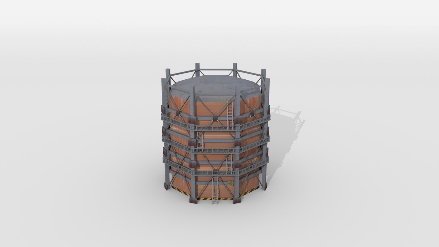 3D gasometer gas - TurboSquid 1421623