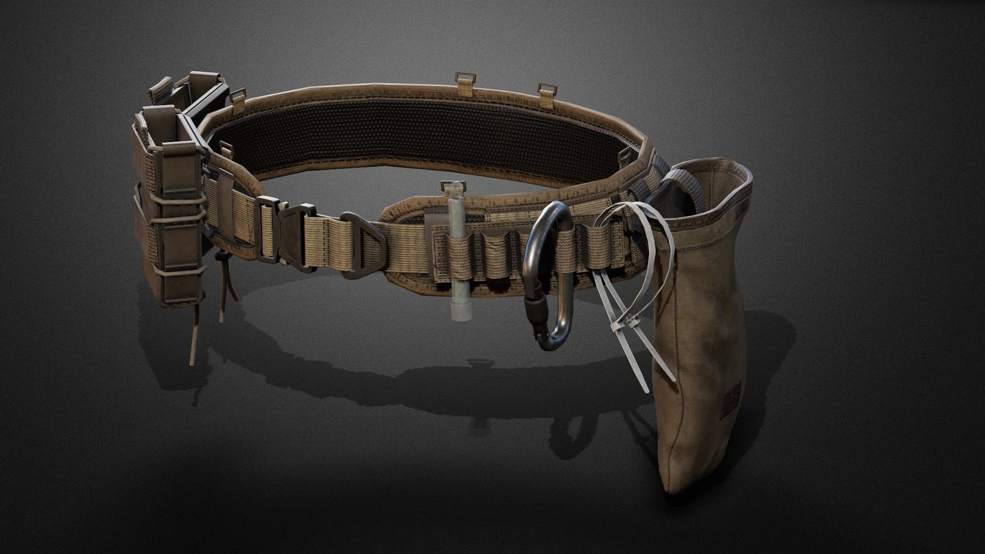 3D tactical belt pack model - TurboSquid 1421619